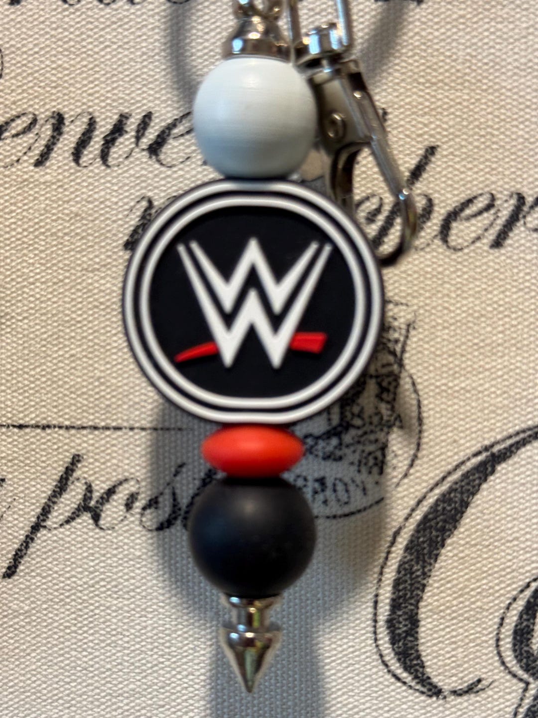 WWE Beadable Keychain - Etsy