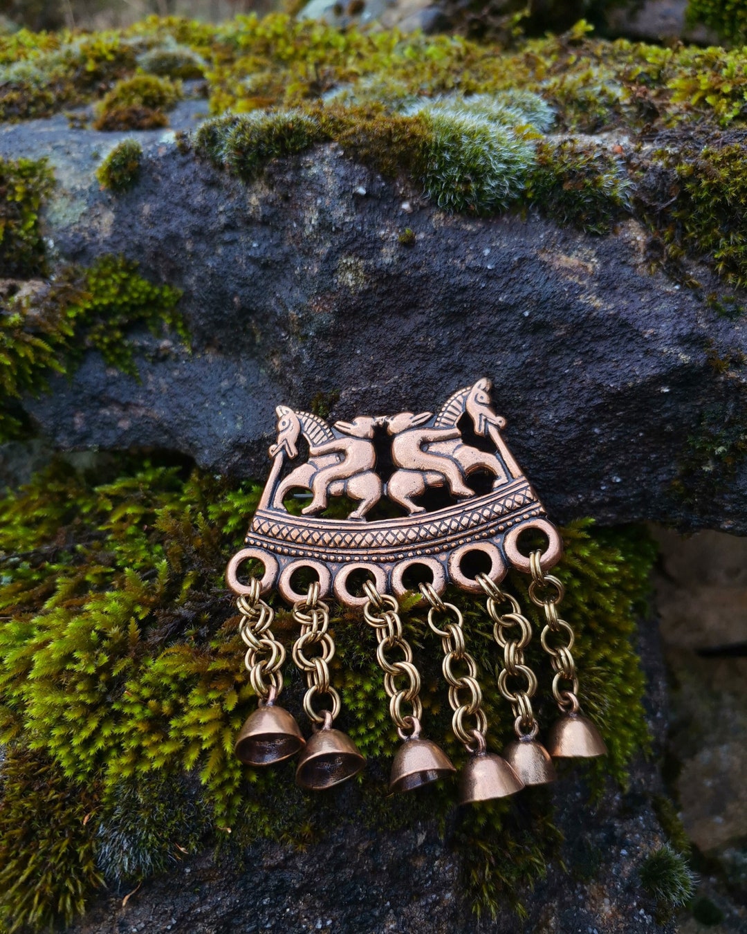 Kalevala Koru Finland "kaksi Ratsastajaa" | Signed KK Very Large Ancient Finnish Brooch ...