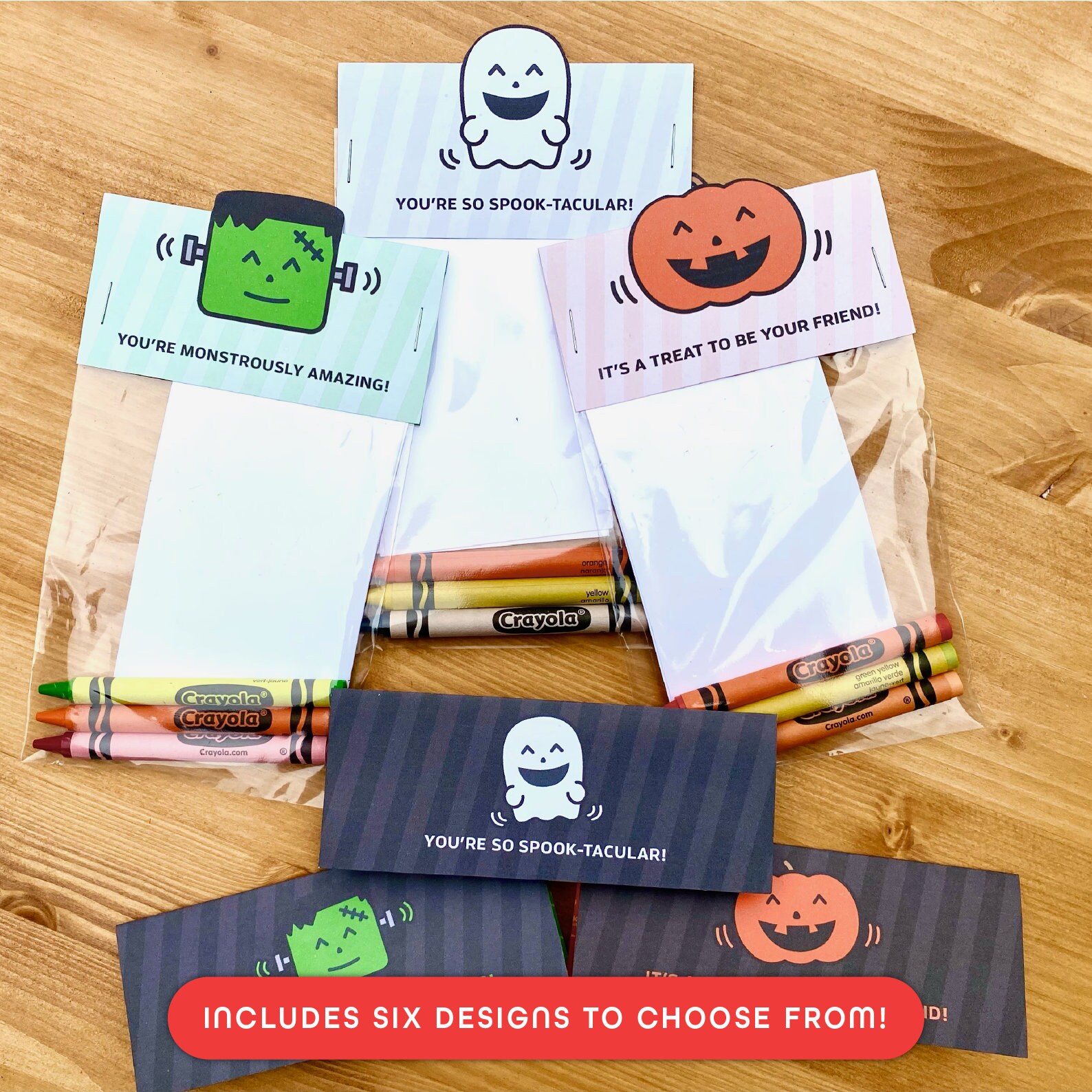 Halloween Printable Treat/candy/goodie Bag Topper, Instant Digital ...