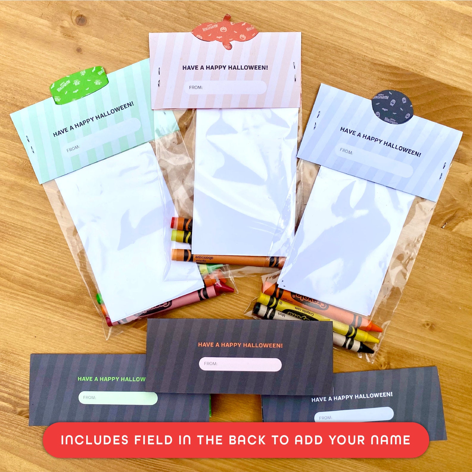 Halloween Printable Treat/candy/goodie Bag Topper, Instant Digital ...