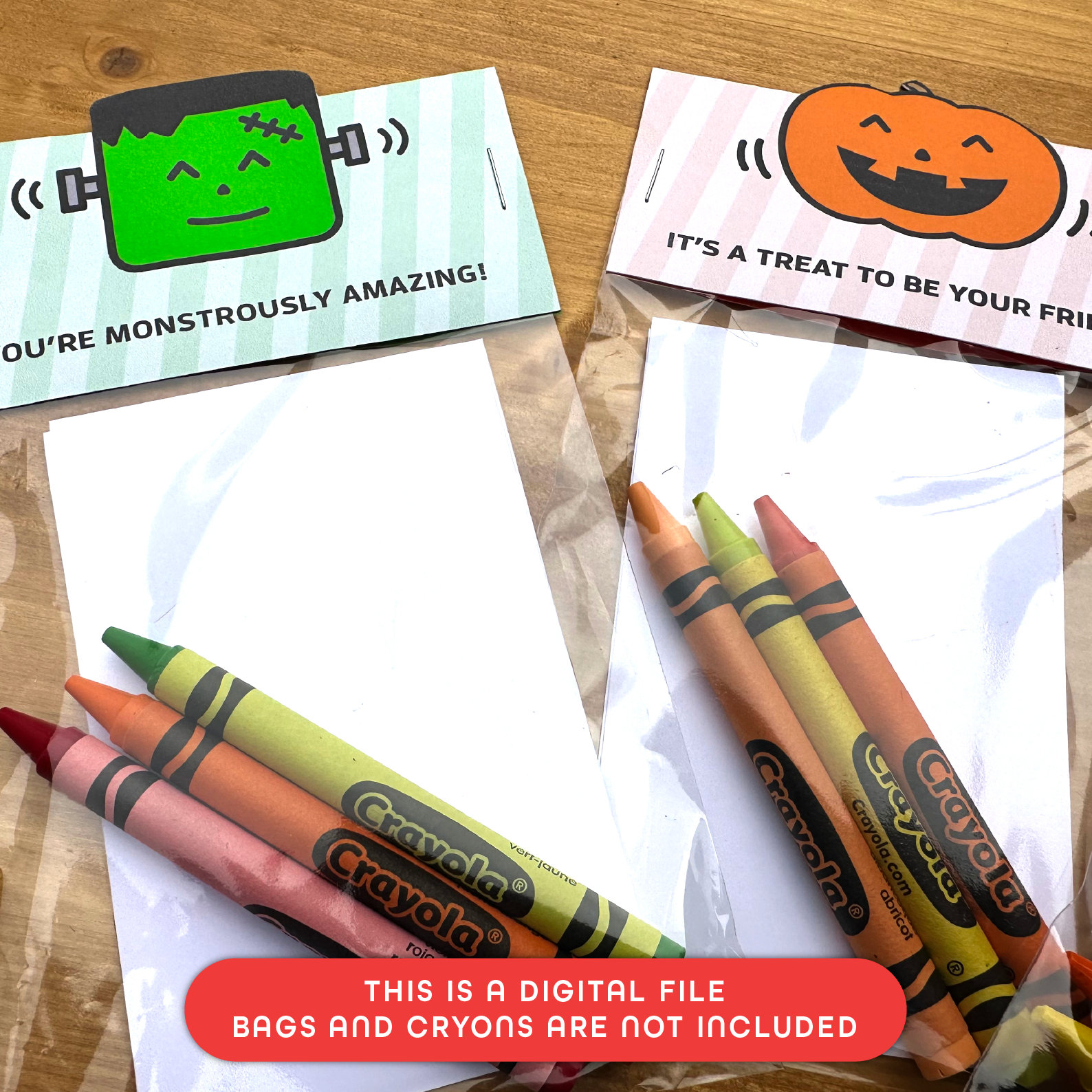 Halloween Printable Treat/candy/goodie Bag Topper, Instant Digital ...