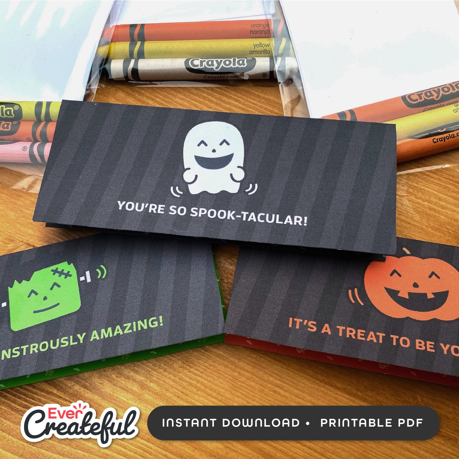 Halloween Printable Treat/candy/goodie Bag Topper, Instant Digital ...