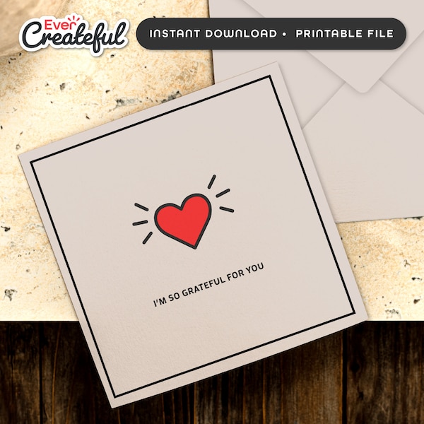 Grateful Card - Etsy