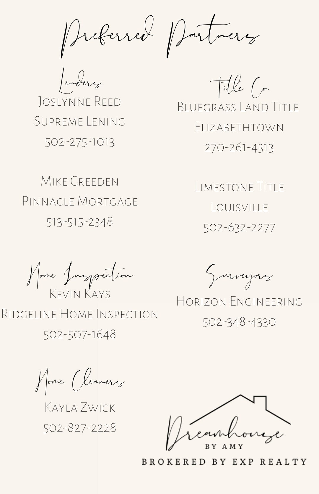 Preferred Partners/vendors List - Etsy