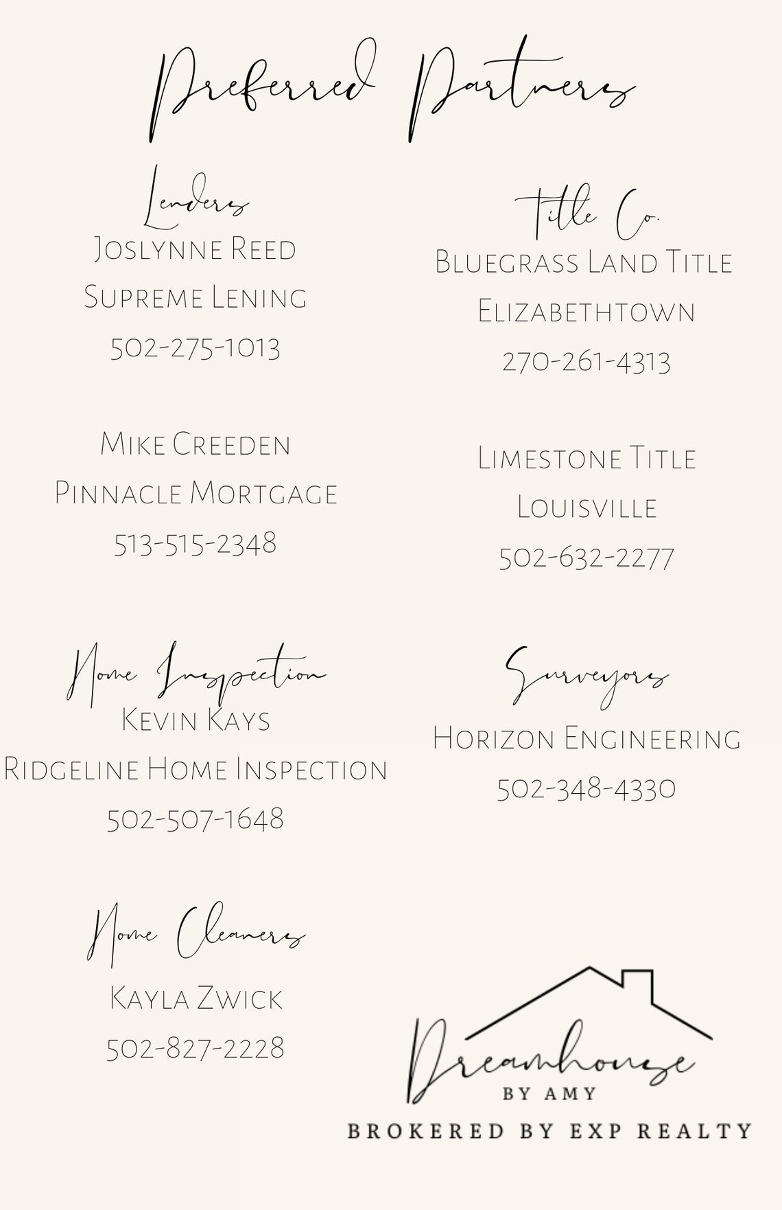 Preferred Partners/vendors List - Etsy
