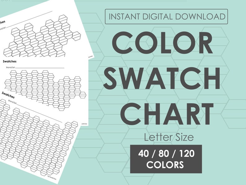 Color Swatch Chart Blank Color Chart Printable Color Swatch Template ...
