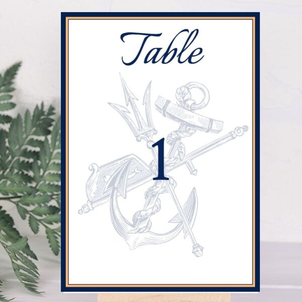 Nautical Table Numbers - Etsy