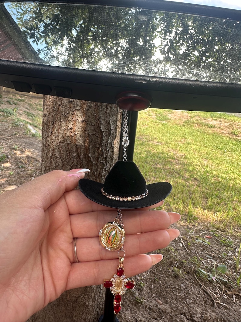 Grace - Cross Car Charm - Western Car Charm -rearview Mirror Decor ...