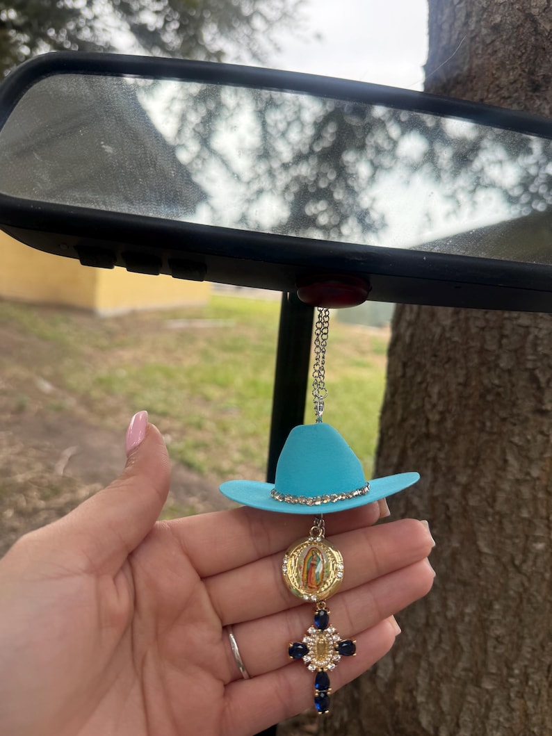 Grace - Cross Car Charm - Western Car Charm -rearview Mirror Decor ...