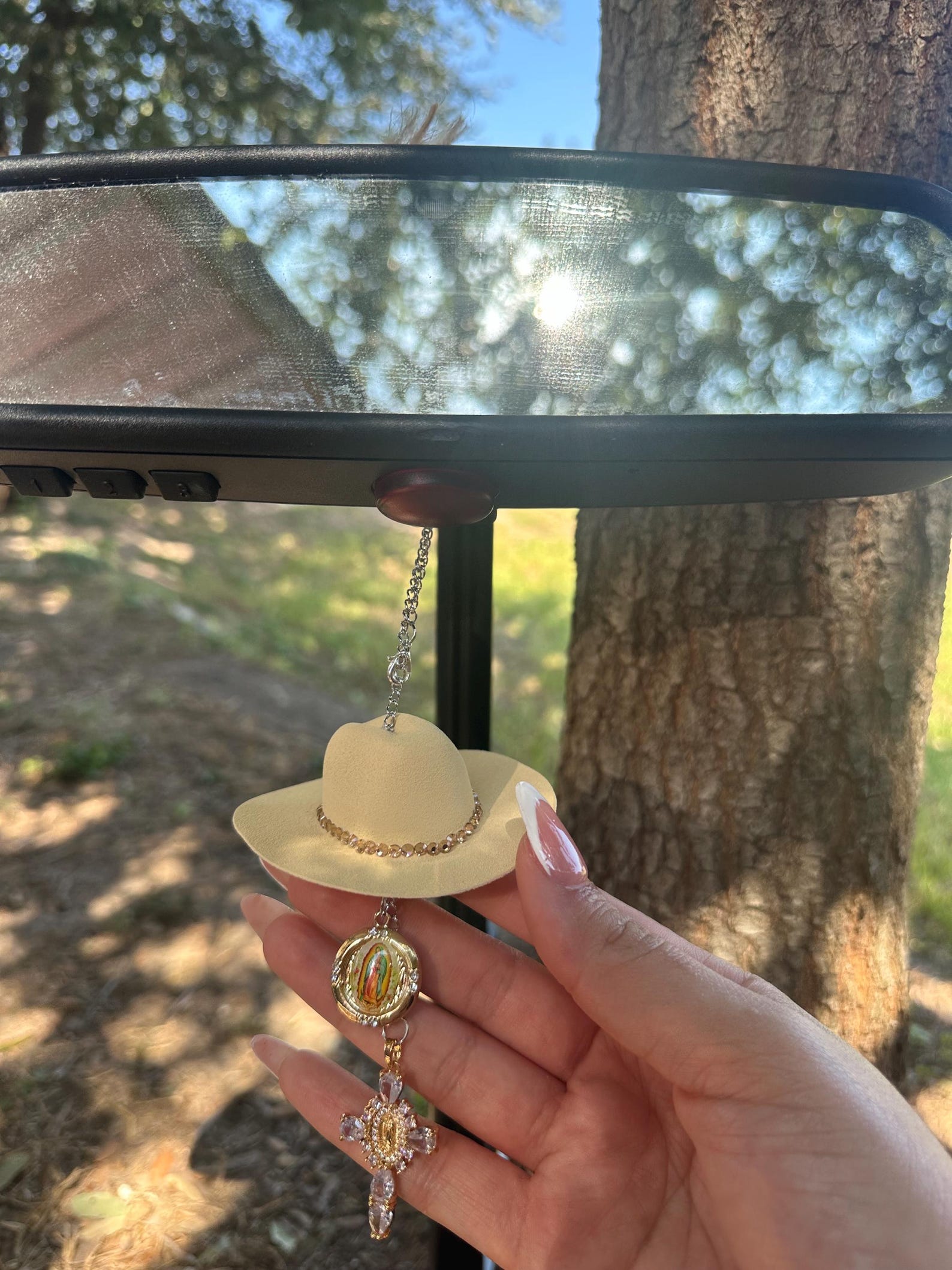Grace - Cross Car Charm - Western Car Charm -rearview Mirror Decor ...