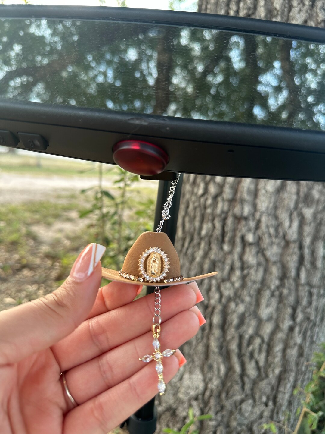Harmony - Cross Car Charm - Western Car Charm -rearview Mirror Decor ...