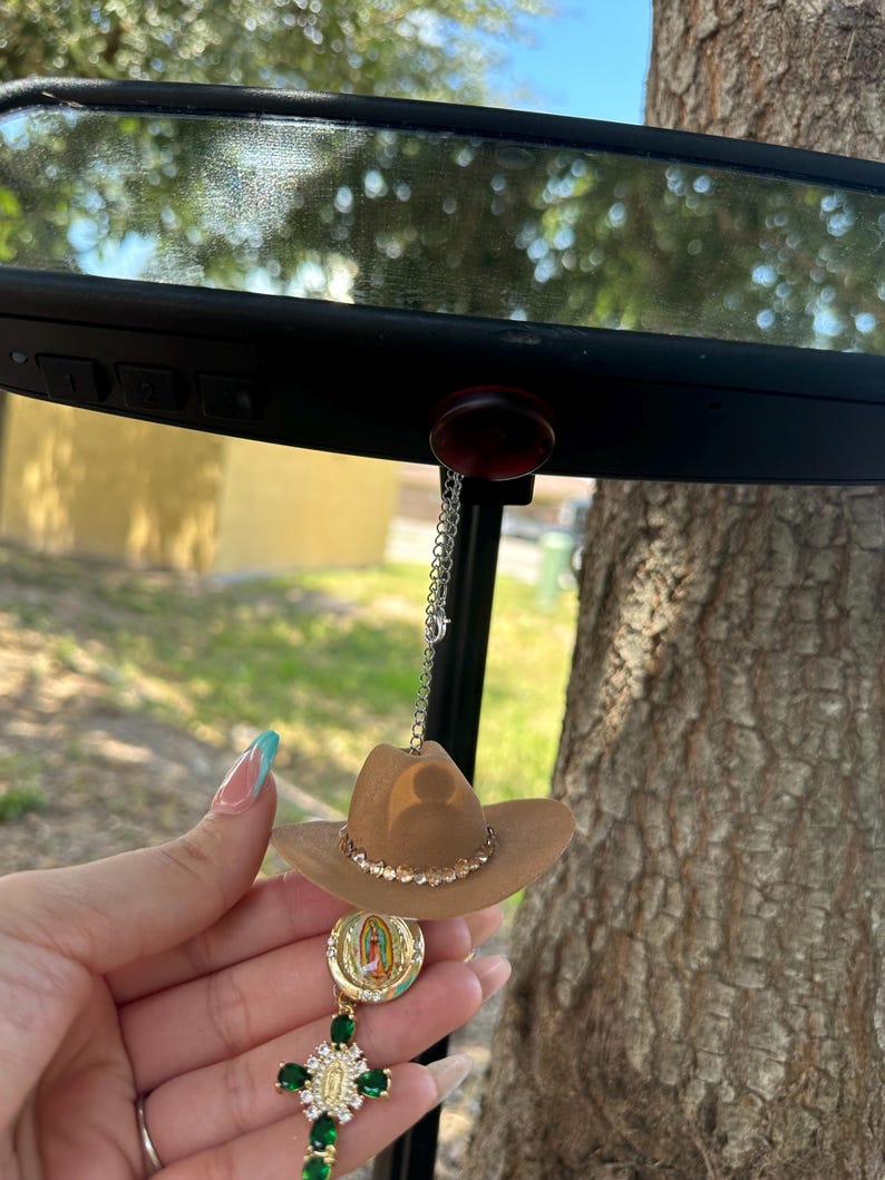 Grace - Cross Car Charm - Western Car Charm -rearview Mirror Decor ...