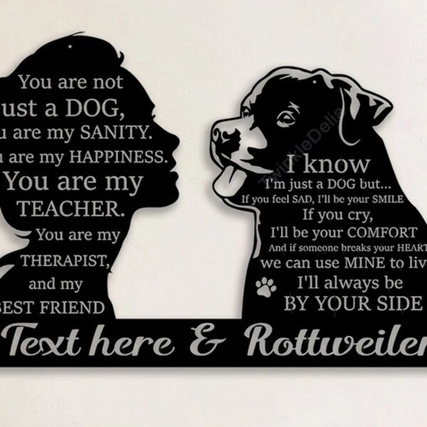 Rottweiler Sign - Etsy