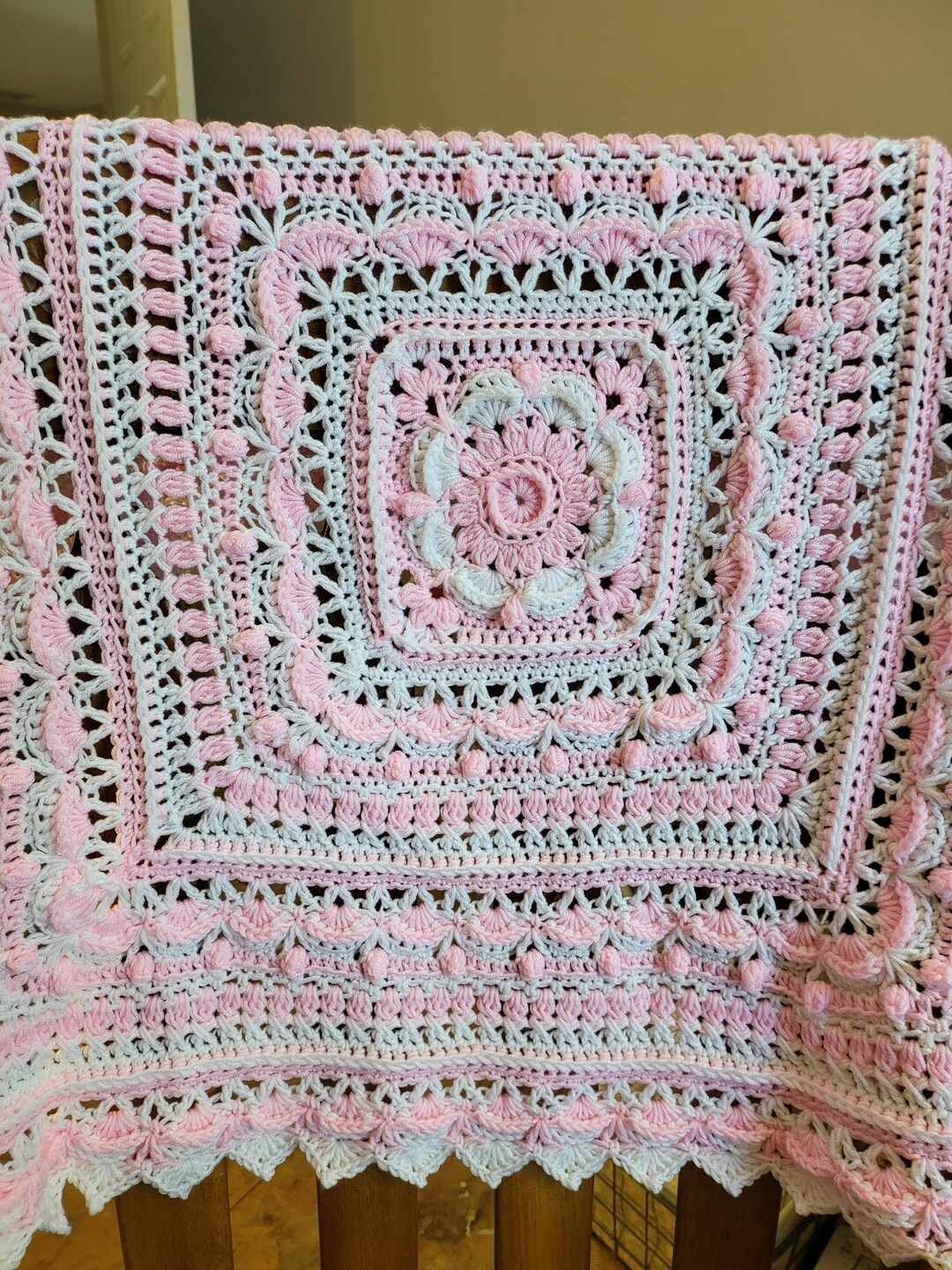 Handmade Crocheted Baby Blanket Keepsake - Etsy