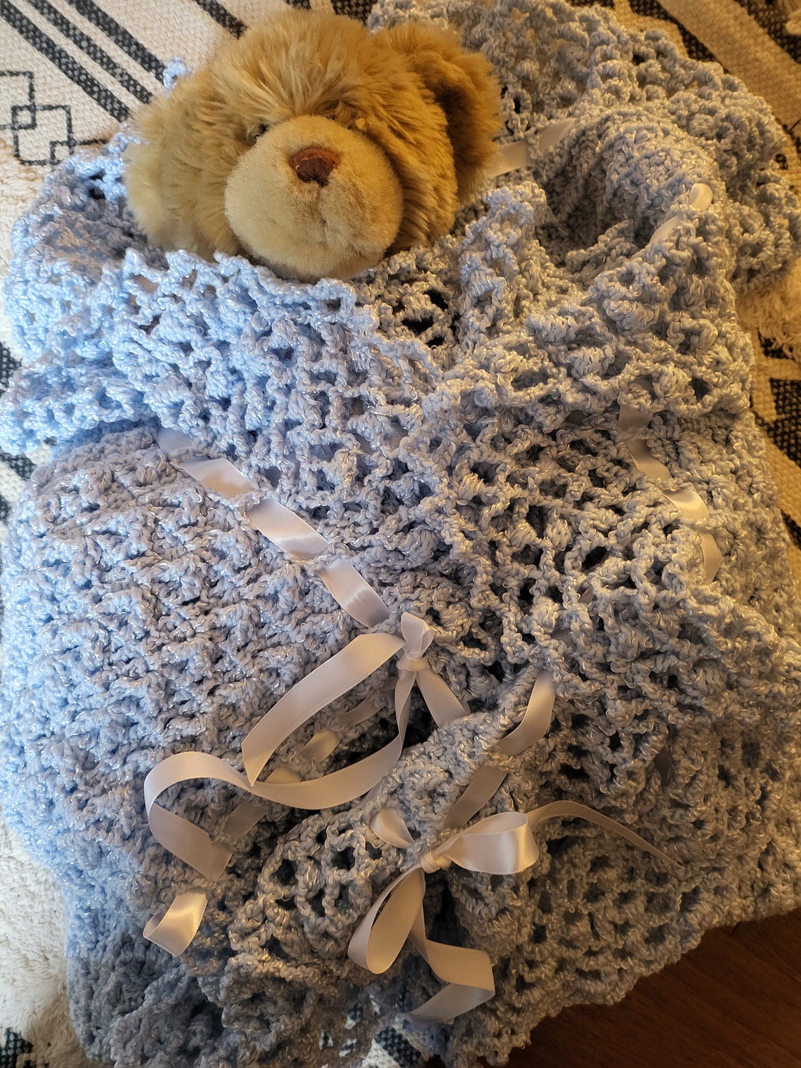 Handmade Baby Blanket Baby Shower Gift Baby Boy Baby Gift for Baby ...