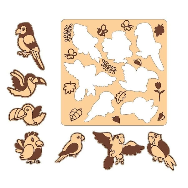 Wooden Inset Puzzle - Etsy