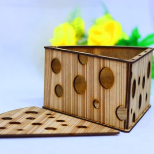 Laser Cut Cheese Shape Box 3mm CDR, DXF, SVG, Ai, Pdf - Etsy