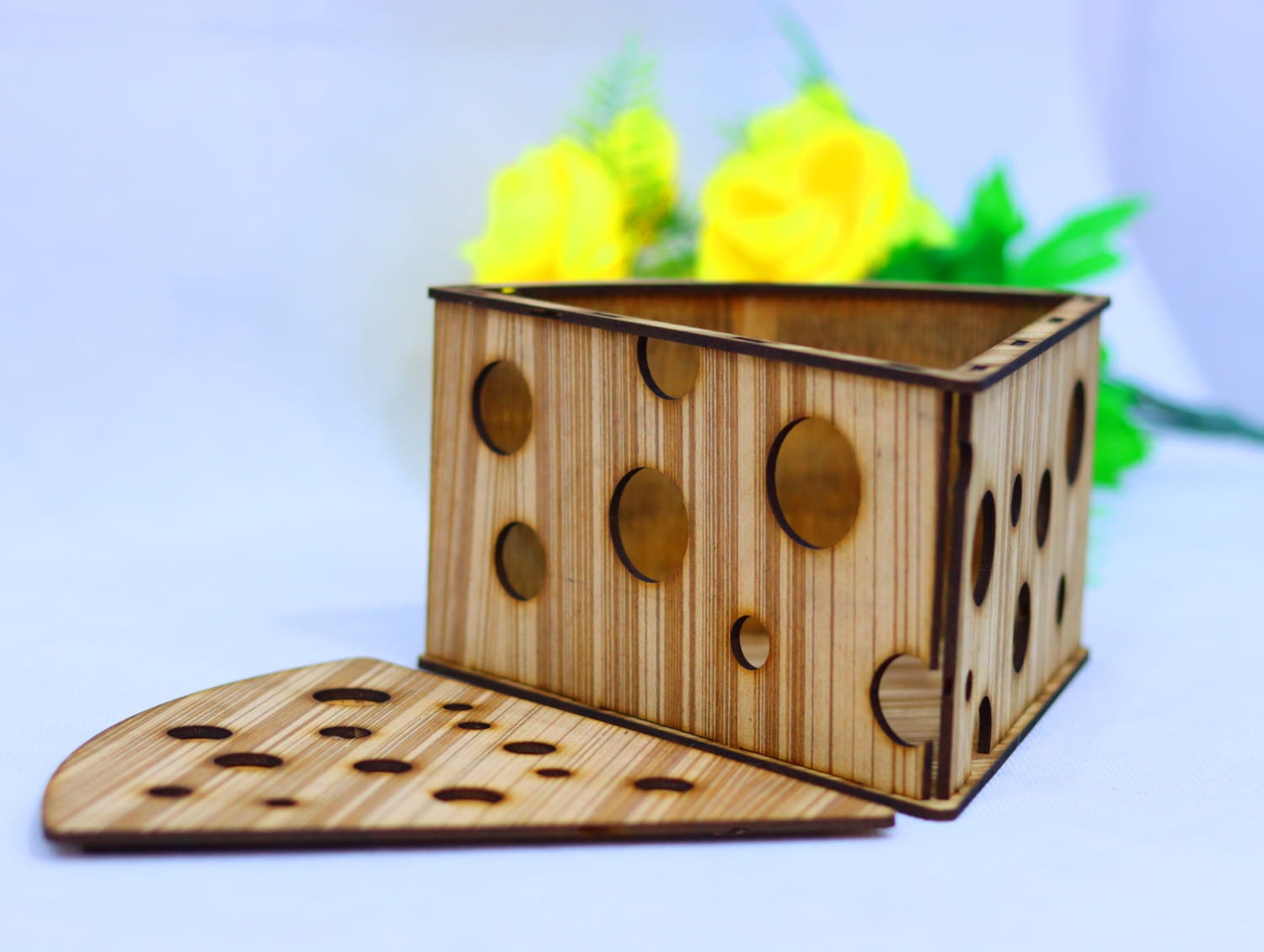 Laser Cut Cheese Shape Box 3mm CDR, DXF, SVG, Ai, Pdf - Etsy