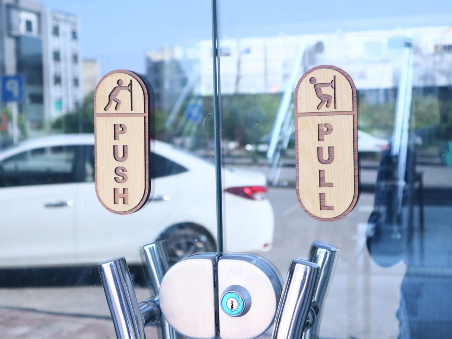 Laser Cut Push Pull Door Signs CDR, DXF, SVG, Ai, Pdf - Etsy