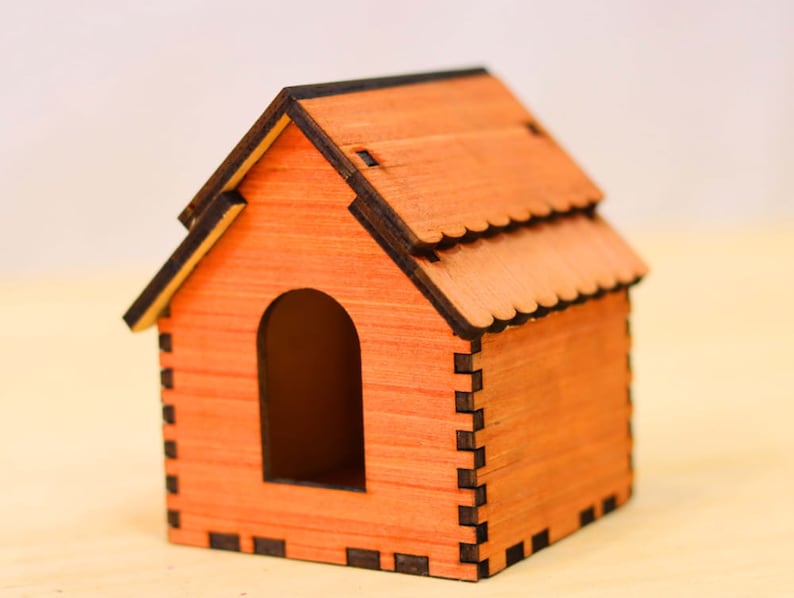 Laser Cut Tiny Wooden House 4mm CDR, DXF, Ai, Pdf - Etsy