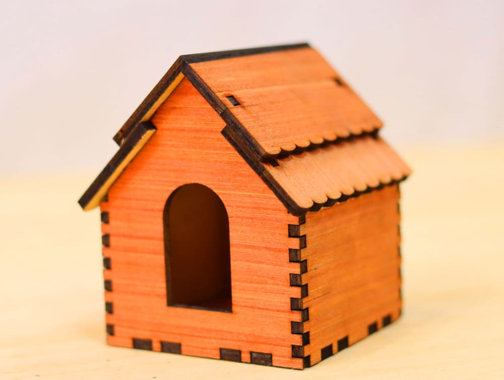 Laser Cut Tiny Wooden House 4mm CDR, DXF, Ai, Pdf - Etsy