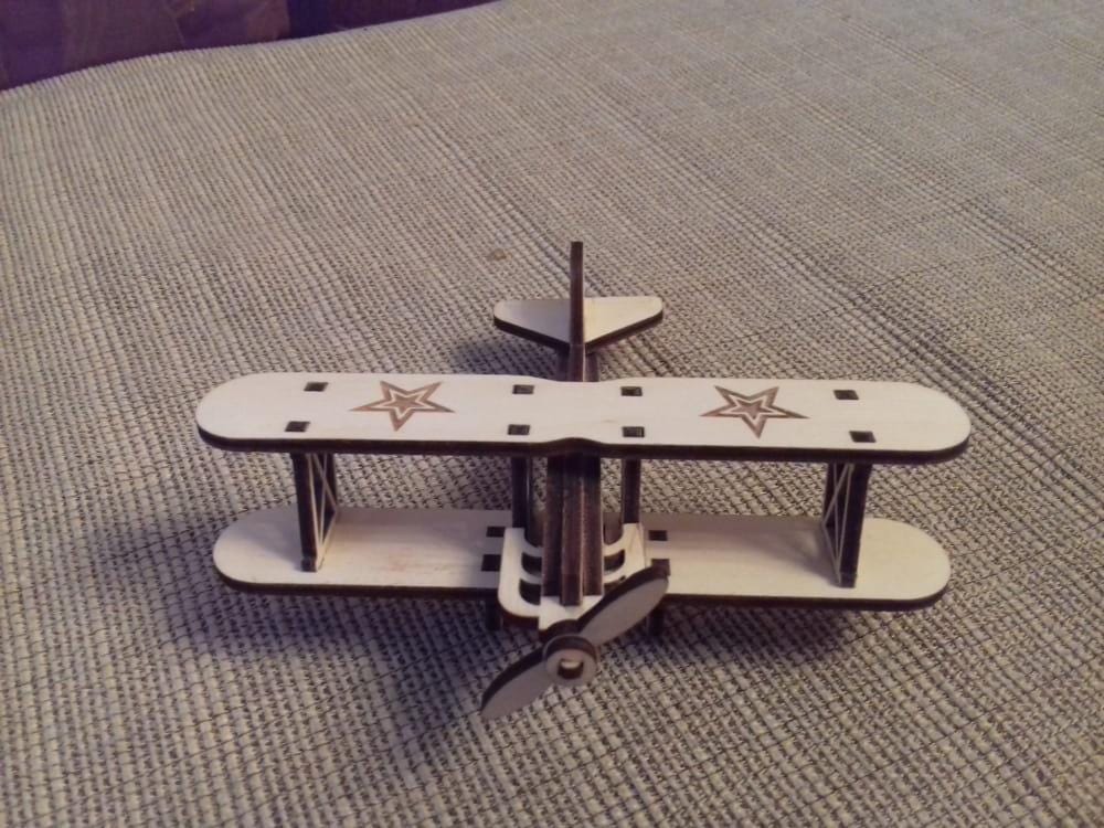 Laser Cut Toy Wood Airplane 4.20mm SVG, CDR File - Etsy