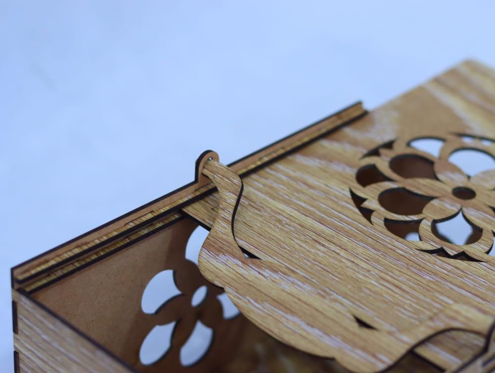 Laser Cut Slide Top Wood Box With Handle 3mm CDR, DXF, SVG, Ai, Pdf ...