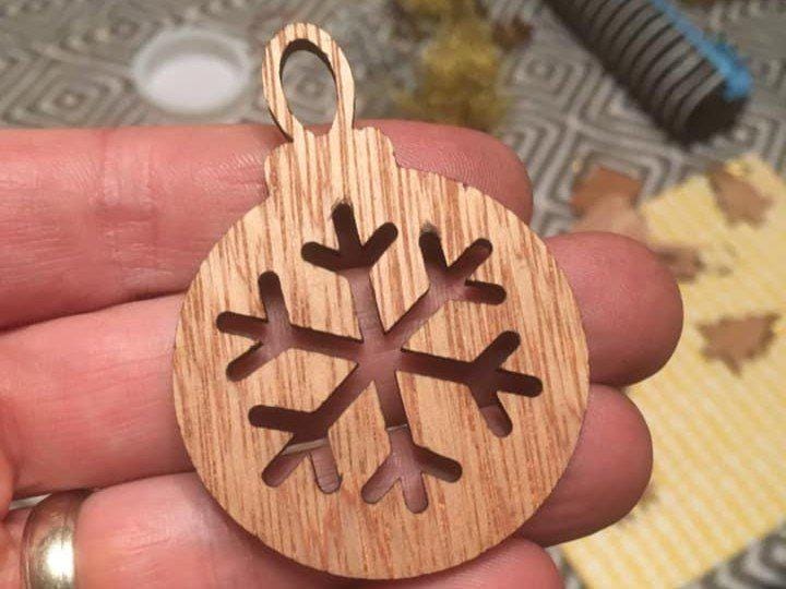 Laser Cut Christmas Ornaments DXF Zip File - Etsy
