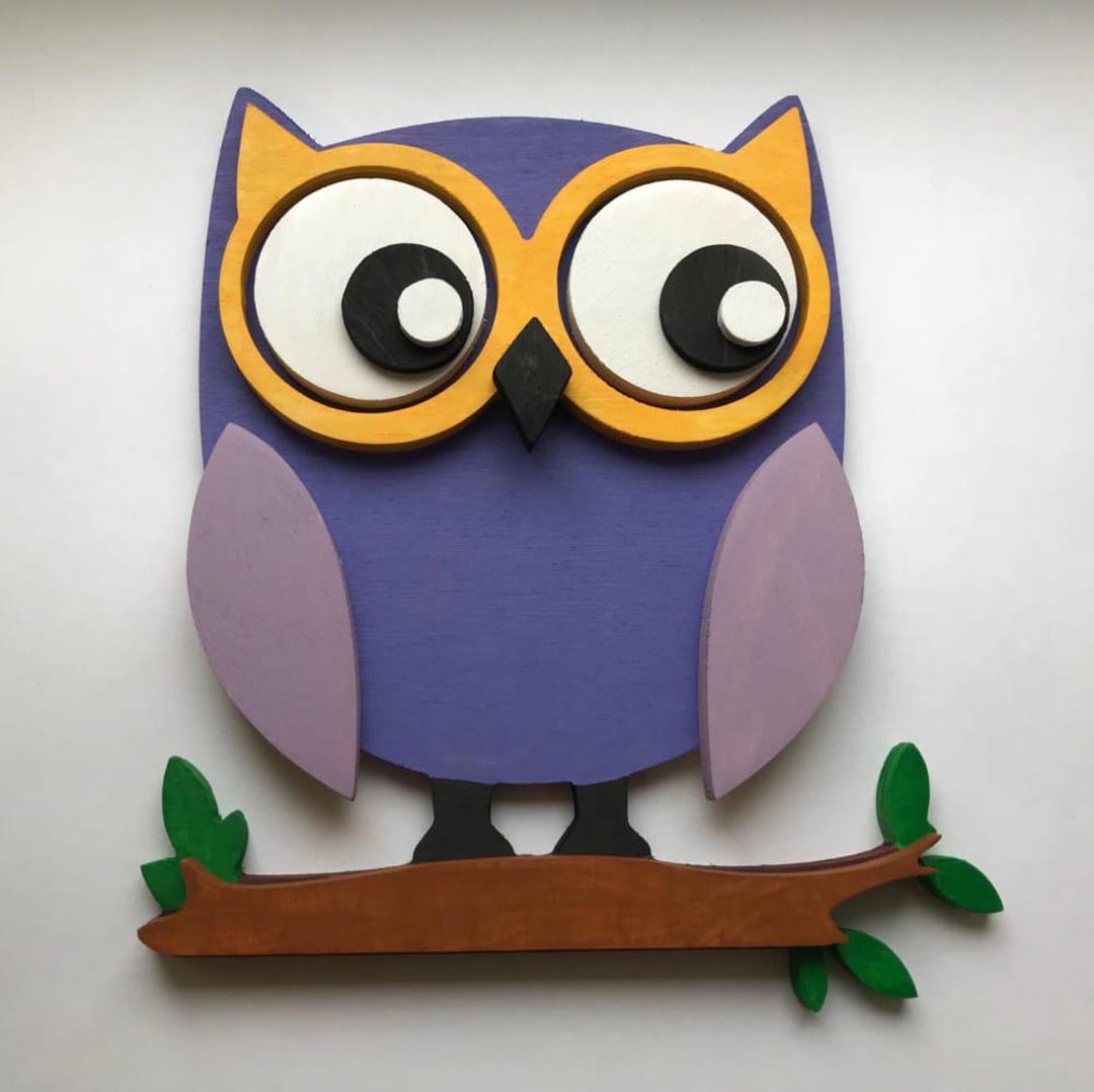 Laser Cut Owl Wall Decor SVG, CDR File - Etsy