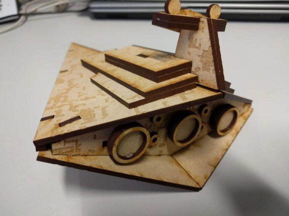 Laser Cut Destroyer SVG, DXF File - Etsy
