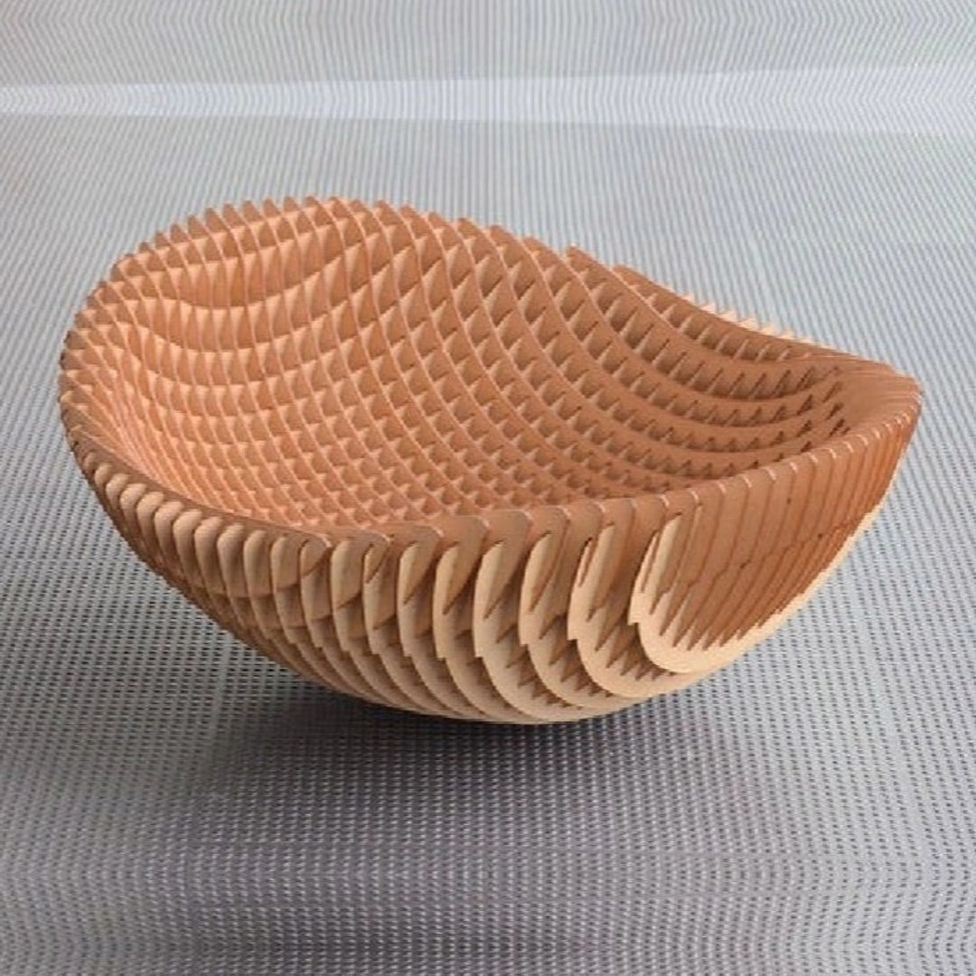 Wooden Parametric Fruit Bowl Laser Cut SVG, DXF, PDF, Cdr, Ai File - Etsy