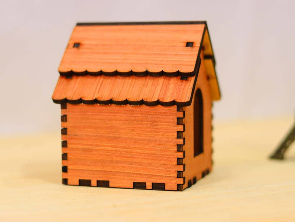 Laser Cut Tiny Wooden House 4mm CDR, DXF, Ai, Pdf - Etsy