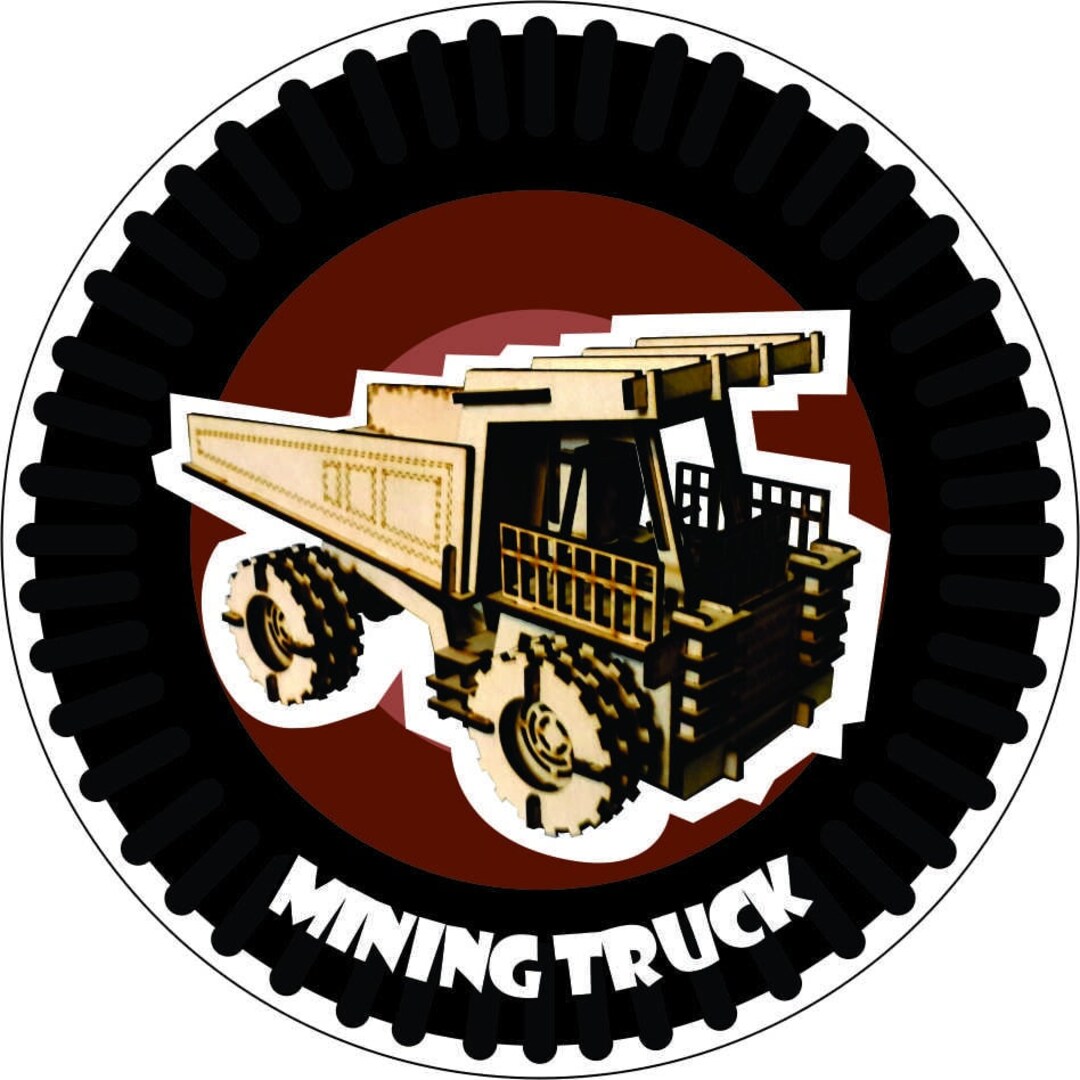 Laser Cut Mining Truck 3D Puzzle DXF File - Etsy
