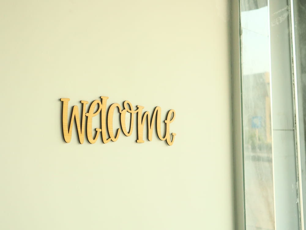 Laser Cut Wooden Welcome Sign for Crafts CDR, DXF, Ai - Etsy