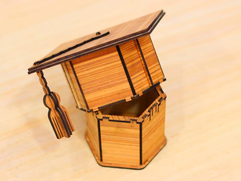 Laser Cut Graduation Cap Box 3mm CDR, DXF, SVG, Ai, Pdf, Eps - Etsy