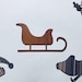 Laser Cut Sleigh Cutout Unfinished Wood Holiday Christmas Decor CDR ...
