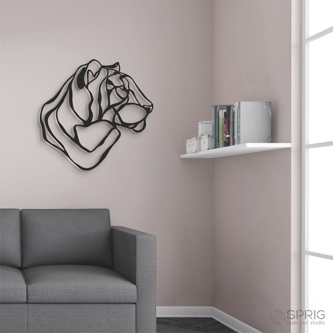 Laser Cut Tiger Decor Wall Art CDR - Etsy