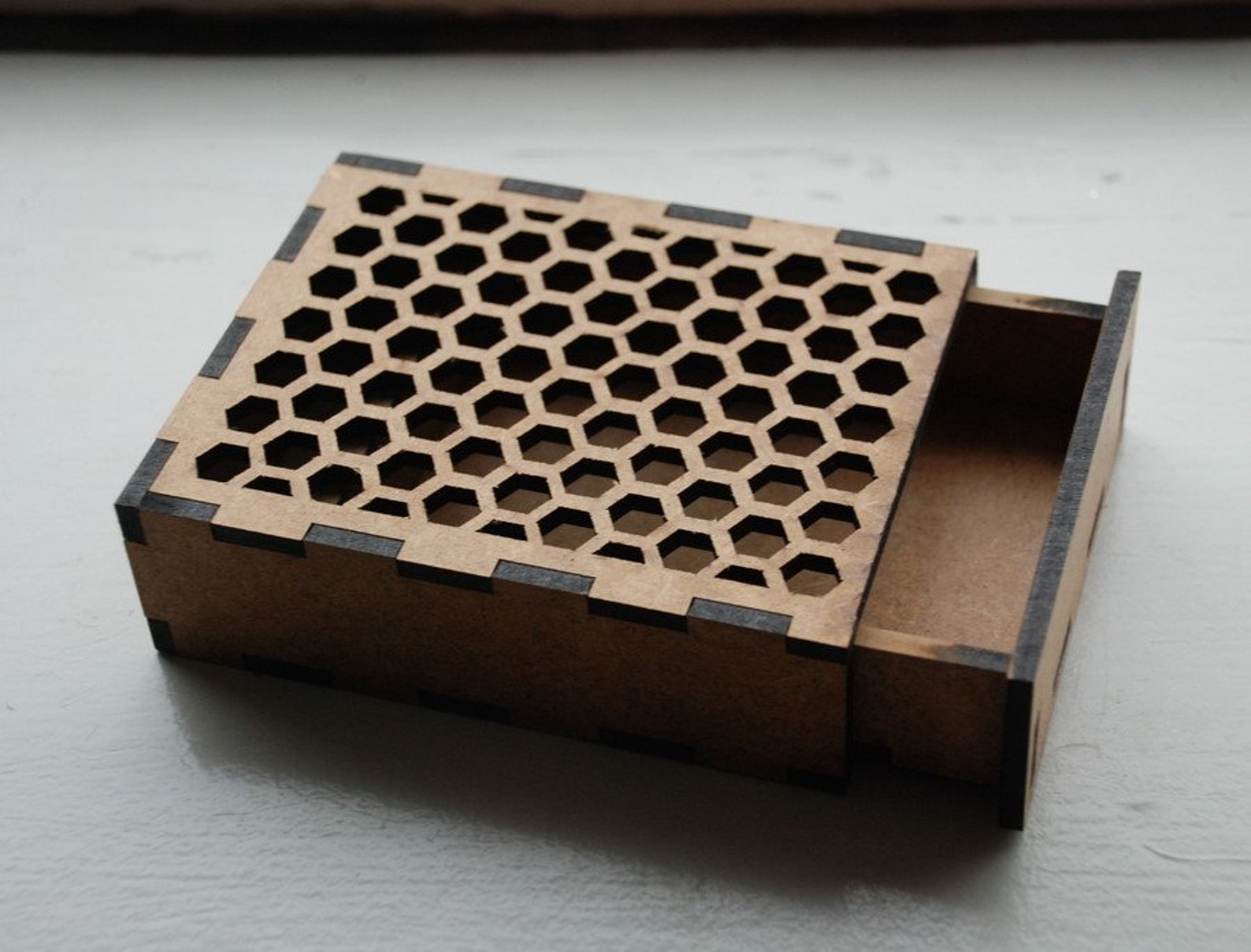 Laser Cut Gift Card Box 4mm SVG File - Etsy