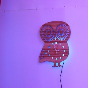 Laser Cut Owl Clock CDR, DXF, SVG, Ai, Pdf - Etsy