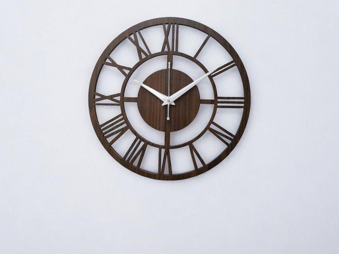 Laser Cut Stylish Wood Wall Clock Vector SVG, DXF, CDR - Etsy
