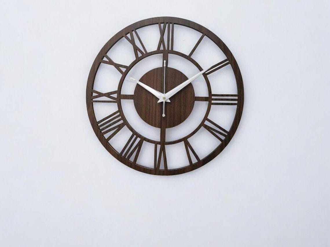 Laser Cut Stylish Wood Wall Clock Vector SVG, DXF, CDR - Etsy