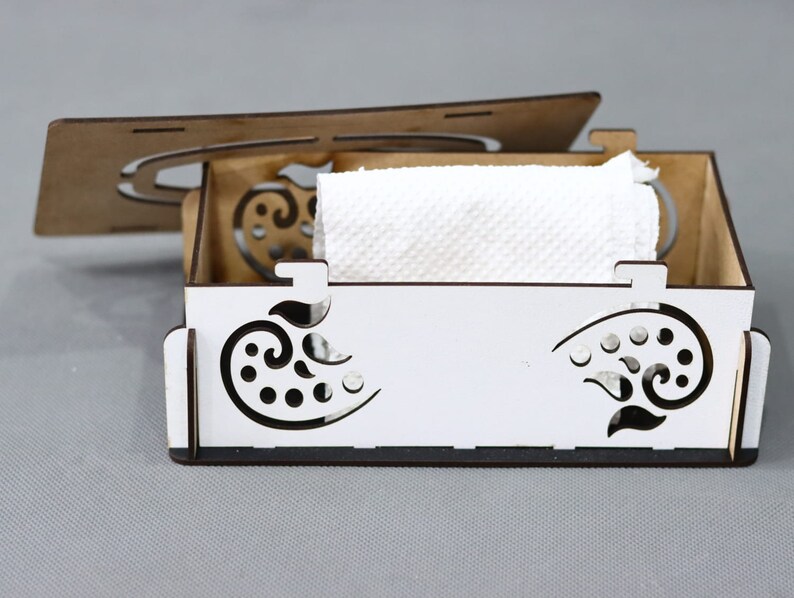 Laser Cut Tissue Box 3mm CDR, DXF, SVG, Ai, Pdf - Etsy