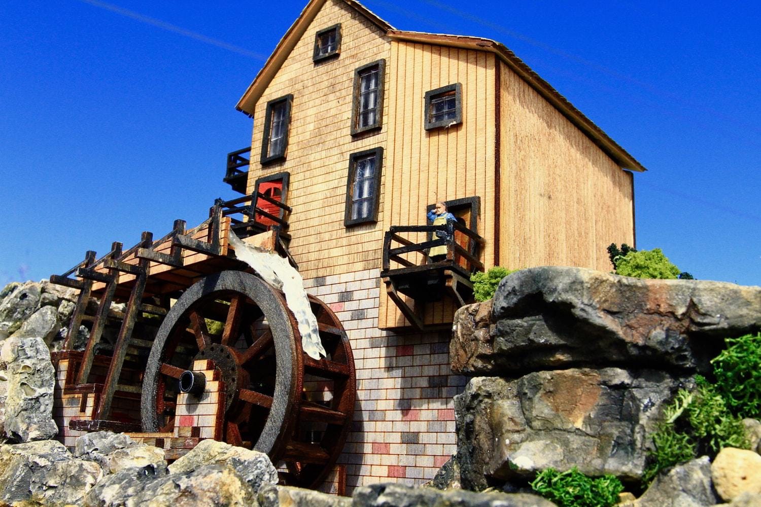 Laser Cut Water Mill 1.61mm SVG File - Etsy