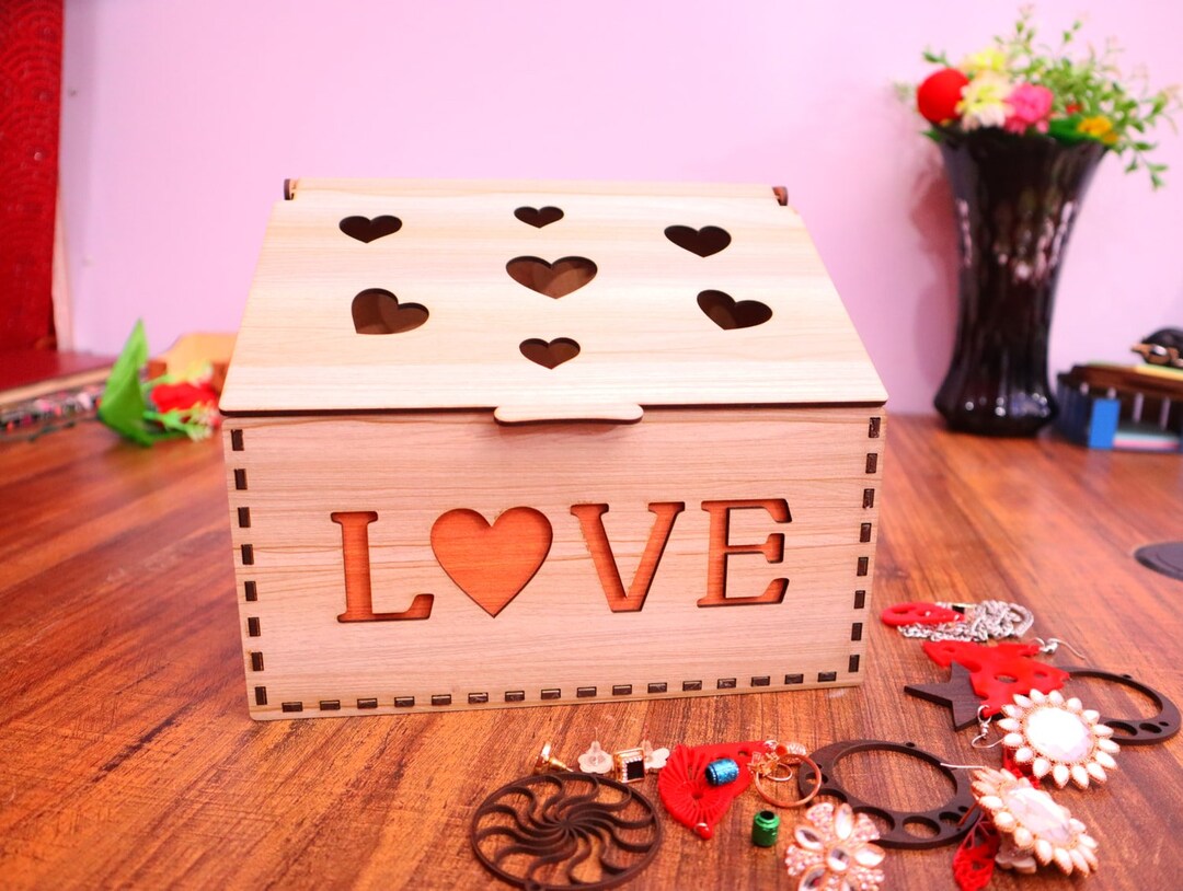 Laser Cut Jewelry Box 3mm CDR, DXF, SVG, Ai, Pdf - Etsy