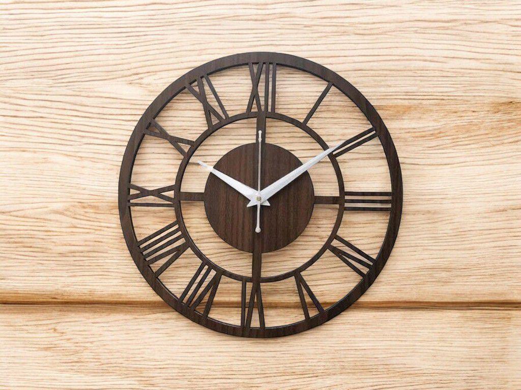 Laser Cut Stylish Wood Wall Clock Vector SVG, DXF, CDR - Etsy
