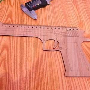 Laser Cut Gun Shape Ruler SVG, DXF File - Etsy