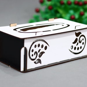 Laser Cut Tissue Box 3mm CDR, DXF, SVG, Ai, Pdf - Etsy