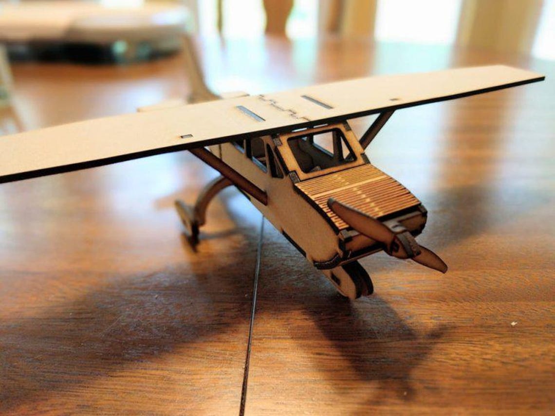 Laser Cut Airplane Cessna SVG File - Etsy