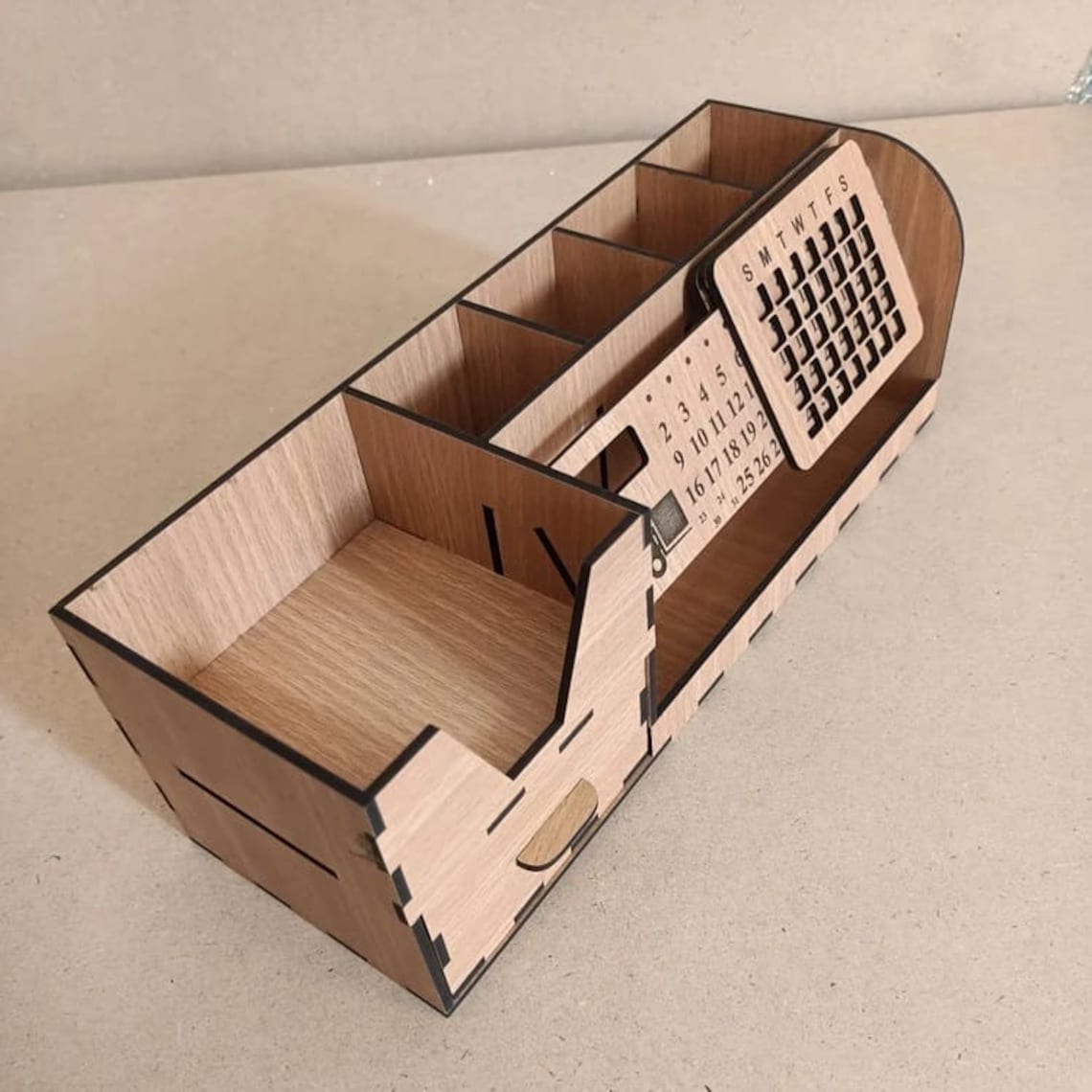 Multipurpose Desk Organiser Laser Cut CDR, PDF, SVG, Dxf File - Etsy