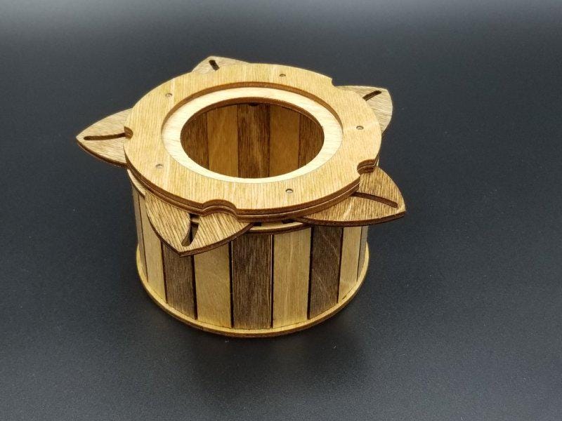 Laser Cut Wooden Iris Box Svg,dxf,pdf,cdr,ai File - Etsy